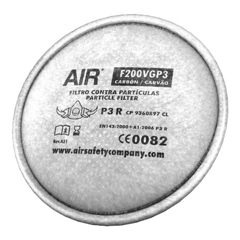 Filtro Air F200vgp3 Particula De Vapores Organico Y Gas Acido Apro