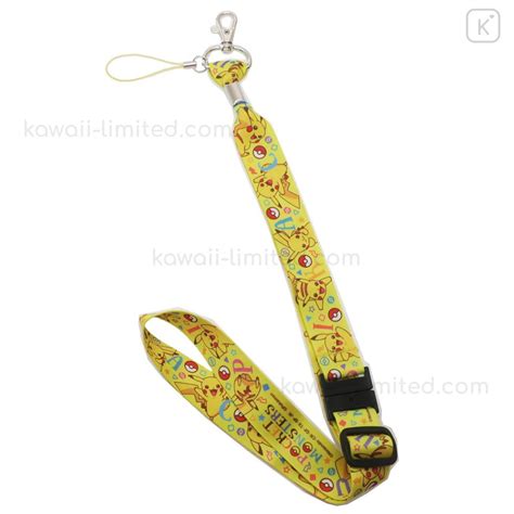 Pokemon Neck Strap Pikachu Yellow Kawaii Limited
