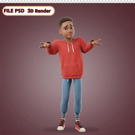 Premium Psd Red Boy