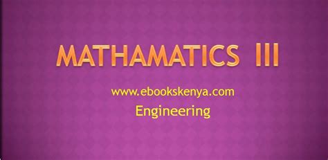 Mathematics Iii Notes Knec Diploma Knec Notes And Revision Materials