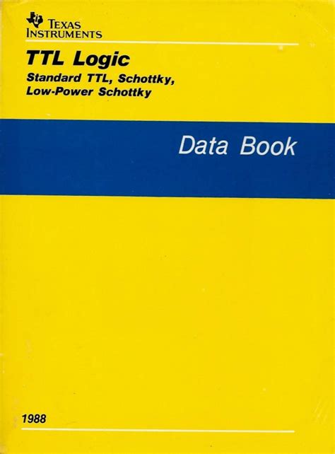 Ttl Logic Data Book Texas Instruments 9780895120960 Textbooks Amazon Canada