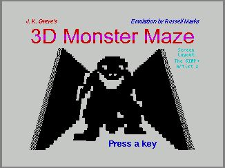 Donys Not Only New Stuff For Old Computers Το 3d Monster Maze ήρθε