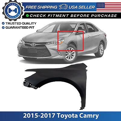 New Front Driver Side Fender Primed Steel For 2015 2017 Toyota Camry
