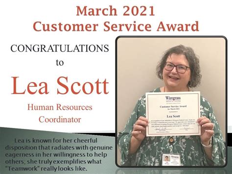 Congratulations Lea Scott March 2021 Wmc Old Account Facebook