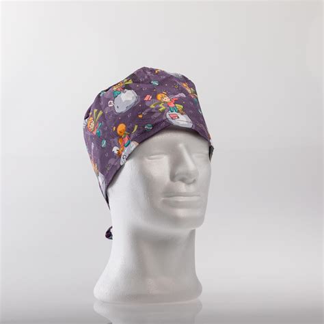 Surgical Cap Piccolo Principe Viola Fantasy And Pattern Etsy