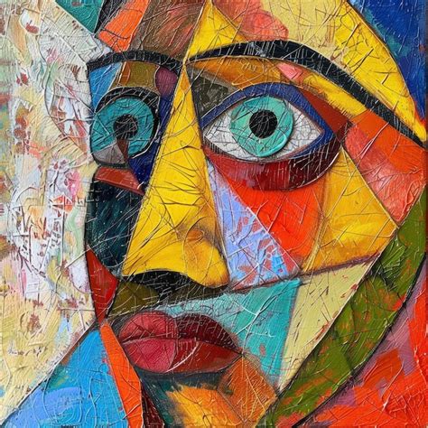 Premium Photo Pablo Picasso Artist Inspired Style Pattern Bright Colors Beautiful Art
