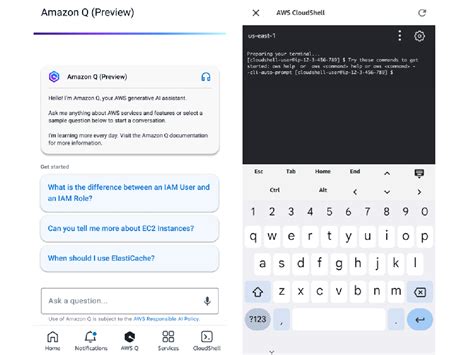 manage aws resources on mobile aws console mobile application aws