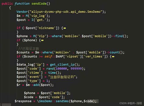 阿里云短信接口php教程：小白的引用问题解决 csdn博客