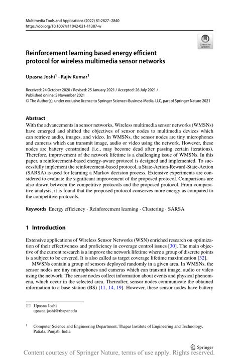 Reinforcement Learning Based Energy Efficient Protocol For Wireless Multimedia Sensor Networks
