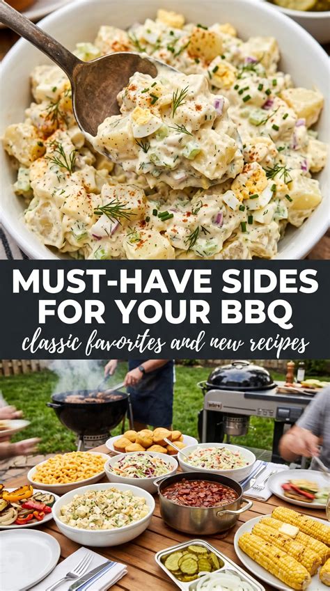 Bbq Side Dishes Coleslaw Beans And Potato Salad