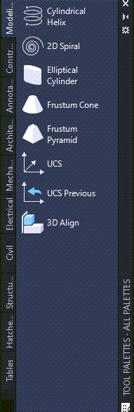 Create Customize Export And Import AutoCAD Tool Palettes