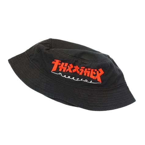 Thrasher Embroidery Logo Bucket Hat Grailed