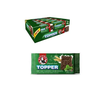 Someones In A Makro Bakers Topper Mint Choc Flavoured Cream Biscuits 16x50g Mood