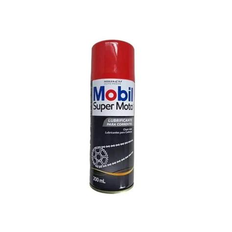 Oleo Lubrificante Corrente Mobil Spray Chain Lube Moto 200ml Mobil