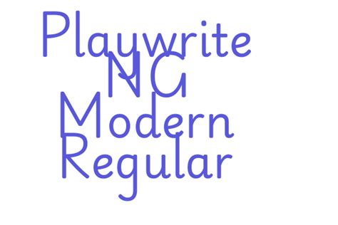 playwrite ng modern regular font free [download now]