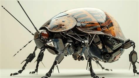 Weaponized Robotic Cockroach Premium Ai Generated Image