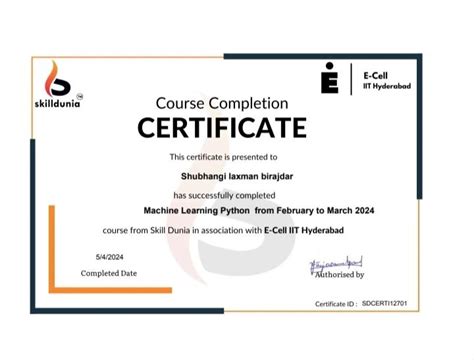 Machinelearning Internship Exited Shubhangi Birajdar