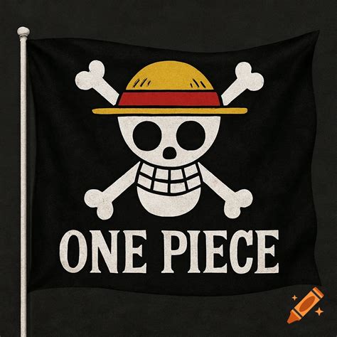 A Black Flag With The One Piece Jolly Roger Skull And Crossbones