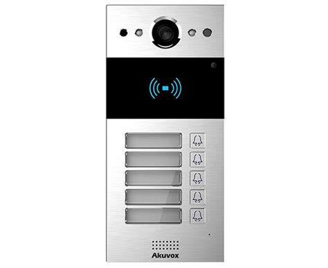 Akuvox R20b5s Compact Ip Door Intercom Unit With 5 Buttons Video