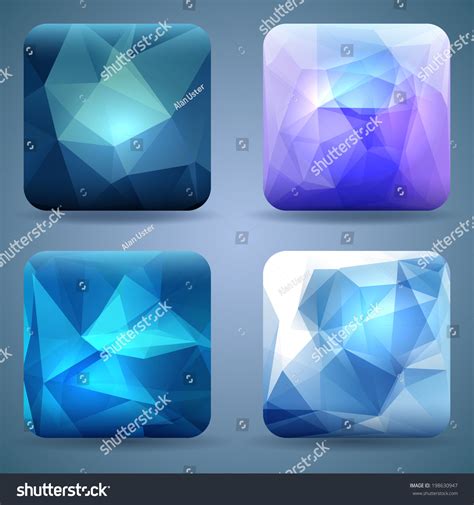 App Icons Buttons Templates Set Modern Stock Vector Royalty Free Shutterstock
