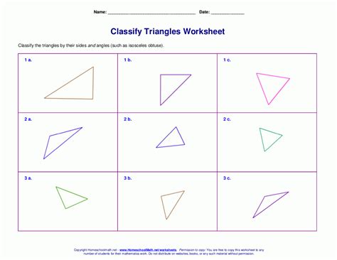 Constructing Triangles Given Two Sides And An Angle Worksheet Pdf