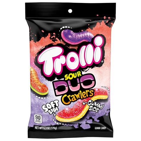 6 3 Oz Trolli Sour Brite Crawlers Candy Duo Crawlers