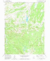 Buy Topo Map Whitney Reservoir Ut 1972 Yellowmaps Map Store