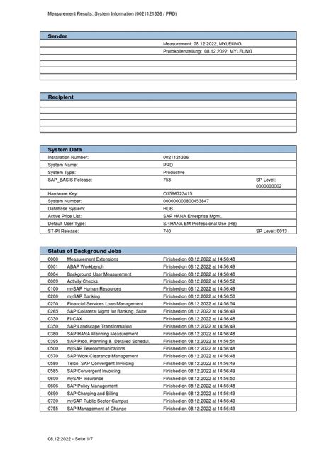 System Performance Report For Prd Environment Pdf Computing Business
