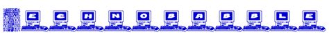 use technobabble font on