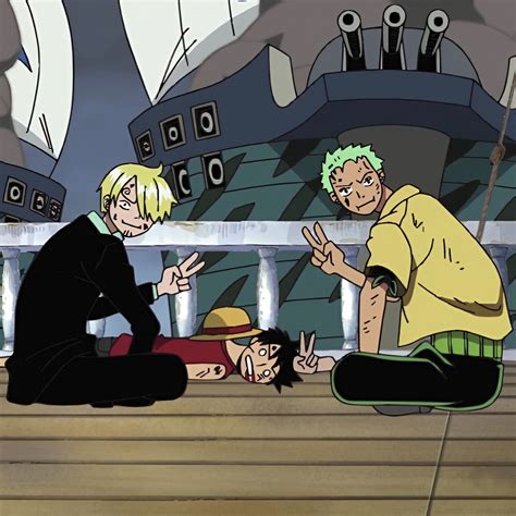 Sanji Luffy Zoro Victory One Piece Funny Moments Luffy One Piece Meme