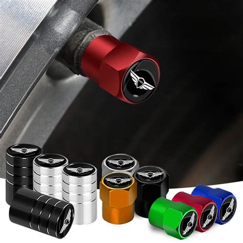 4pcs Set Car Wheel Tire Valve Caps Tyre Stem Covers Accessories For