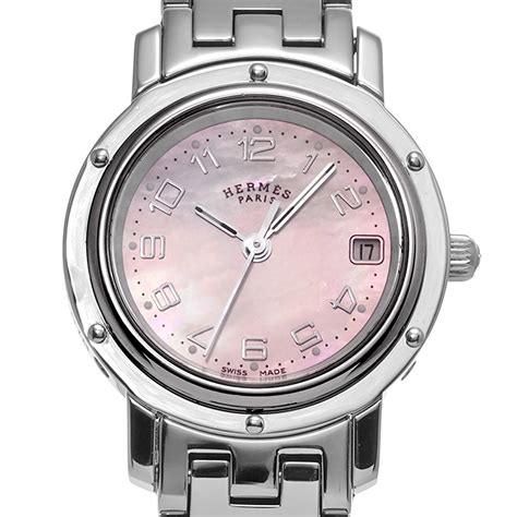 エルメス クリッパー ナクレ Cl4210 ピンクシェル レディース 時計 【中古】【wristwatch】｜watchnian公式通販
