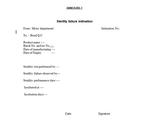 Sop For Sterility Failure Investigation Pharma Dekho