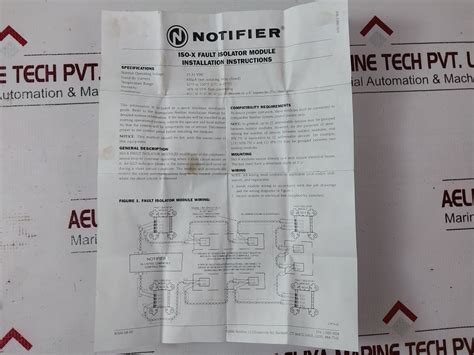 Notifier Iso X Fault Isolator Module Aeliya Marine