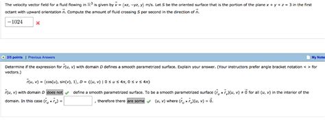 Solved The Velocity Vector Field For A Fluid Flowing In R Chegg
