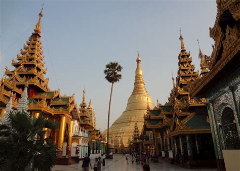 Visiting The Shwe Dagon Pagoda In Yangon Myanmar