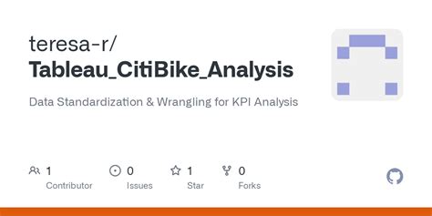 Github Teresa Rtableaucitibikeanalysis Data Standardization And Wrangling For Kpi Analysis