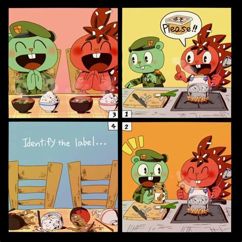 Htf Mini Cómic Flippy Y Flaky Happy Tree Friends Flippy Happy Tree