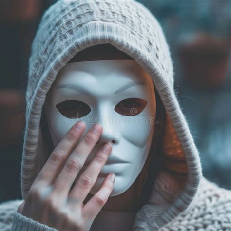 Person Wearing A Mask To Conceal Their Identity Deceptive Behavior