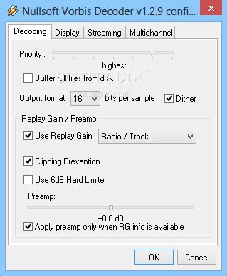 OggVorbis Decoder Plugin For Winamp Download Softpedia
