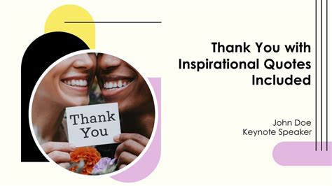 Thank You With Inspirational Quotes Included Ppt Designs At