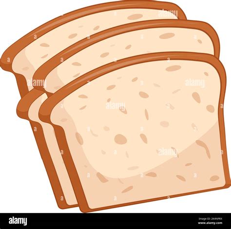Bread Slices Illustration Vector On A White Background Stock Vector Image And Art Alamy