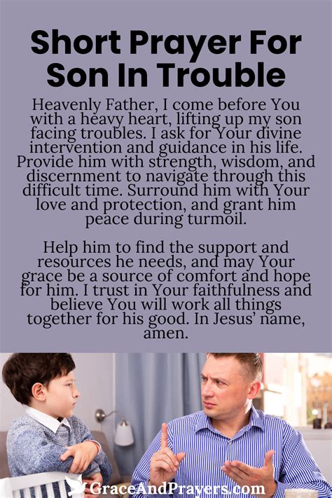 10 Caring Prayers For Son In Trouble Grace And Prayers