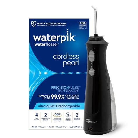 Waterpik Cordless Pearl Rechargeable Portable Water Flosser For Teeth