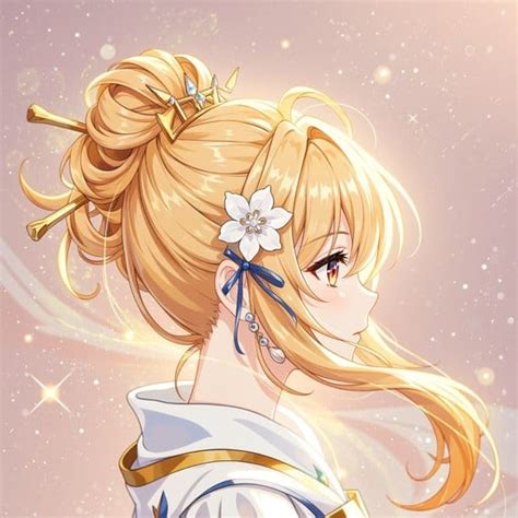 Free Golden Anime Beauty Image Download At Stockcake