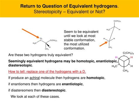 Ppt Return To Question Of Equivalent Hydrogens Stereotopicity