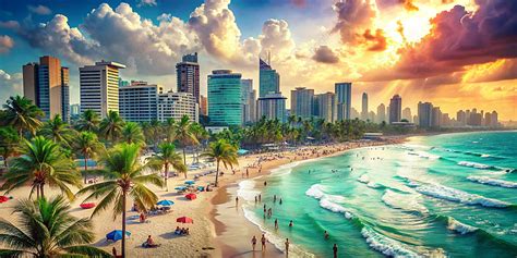 Beach City Skyline Background Images Hd Pictures And Wallpaper For