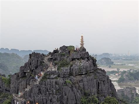 Free Picture Pagoda Hang Mua A Buddhist Temple On Top Of Cliff With