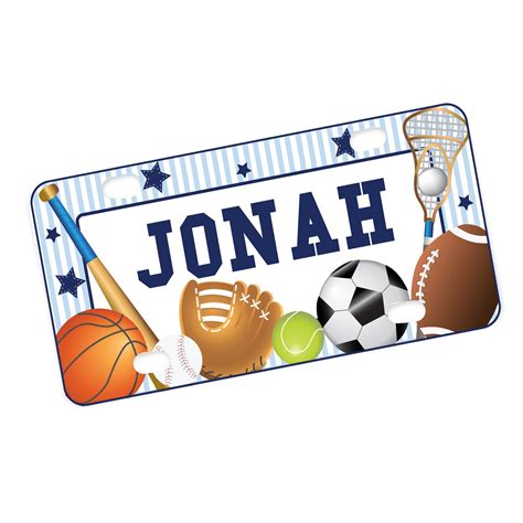 Sports License Personalized License Plate My Bambino