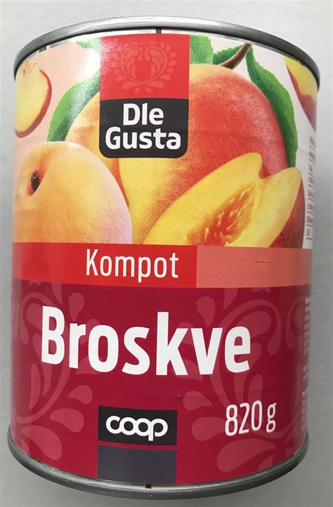 Broskvový Kompot Coop 820 G